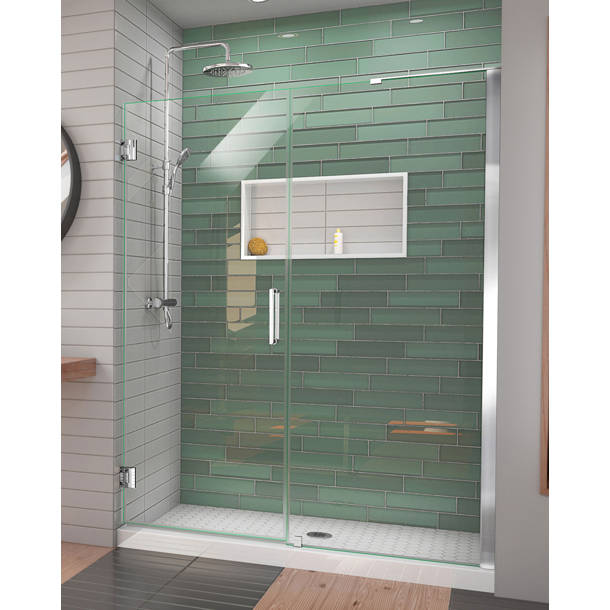 Dreamline Unidoor Ls 60 W X 72 H Hinged Frameless Shower Door With